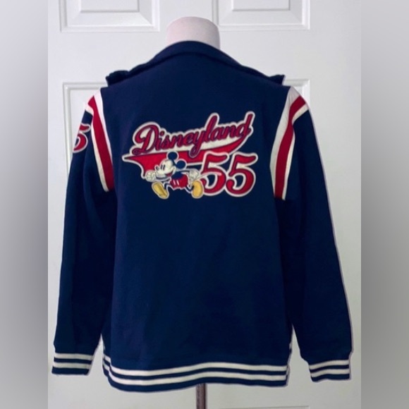 Disney | Jackets & Coats | Disneyland Mickey Mouse Varsity Style Zip Up ...
